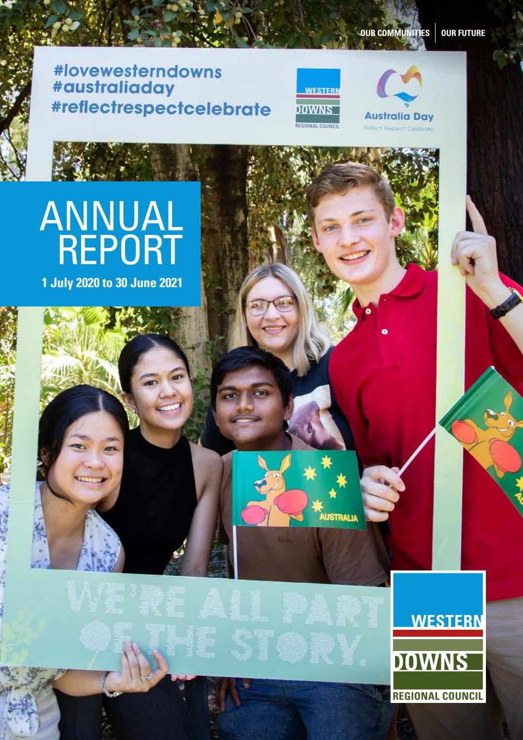 WDRC Annual Report 2020-21 by Western Downs Regional Council - Issuu