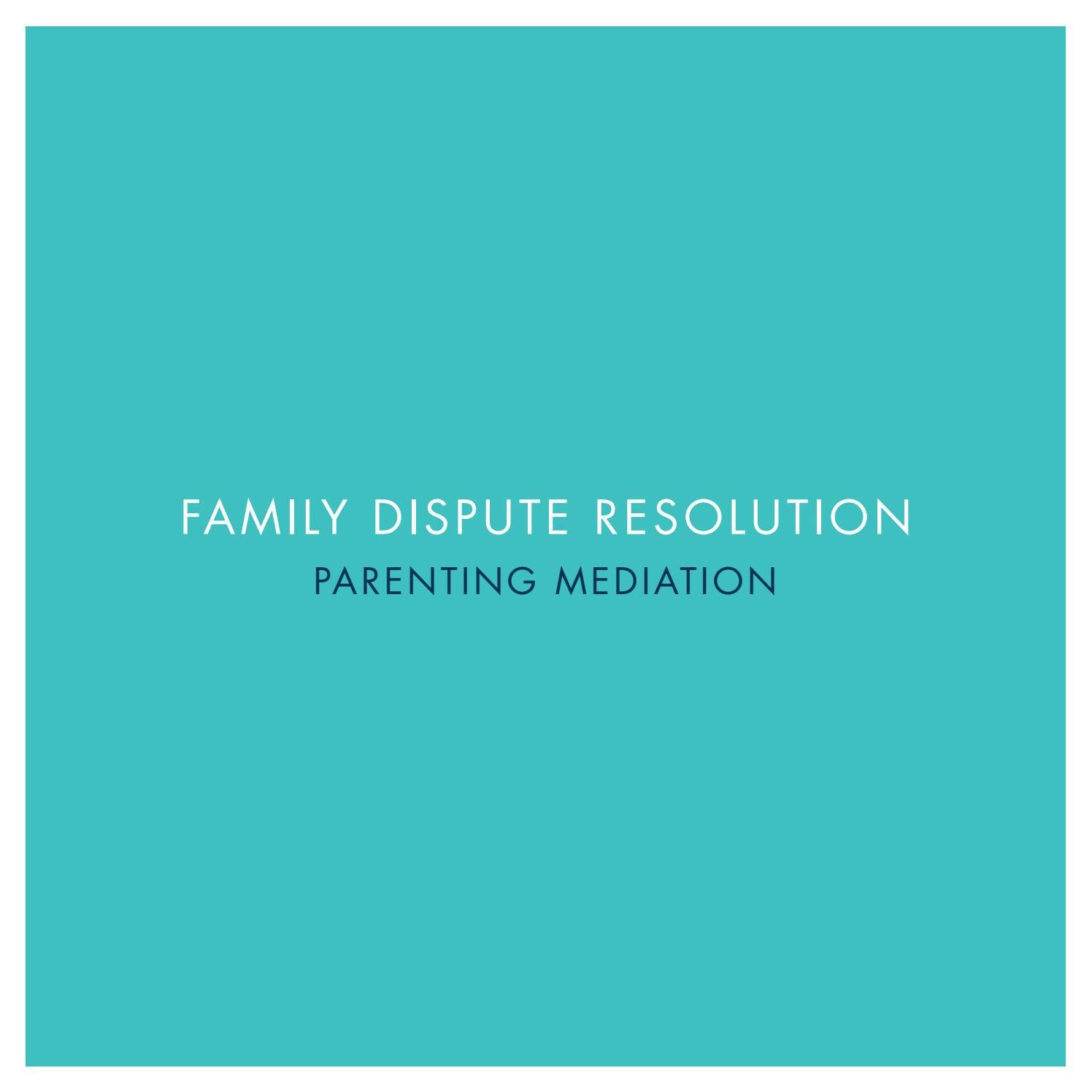Family Dispute Resolution - Parenting Mediation by FreshwaterMediation ...