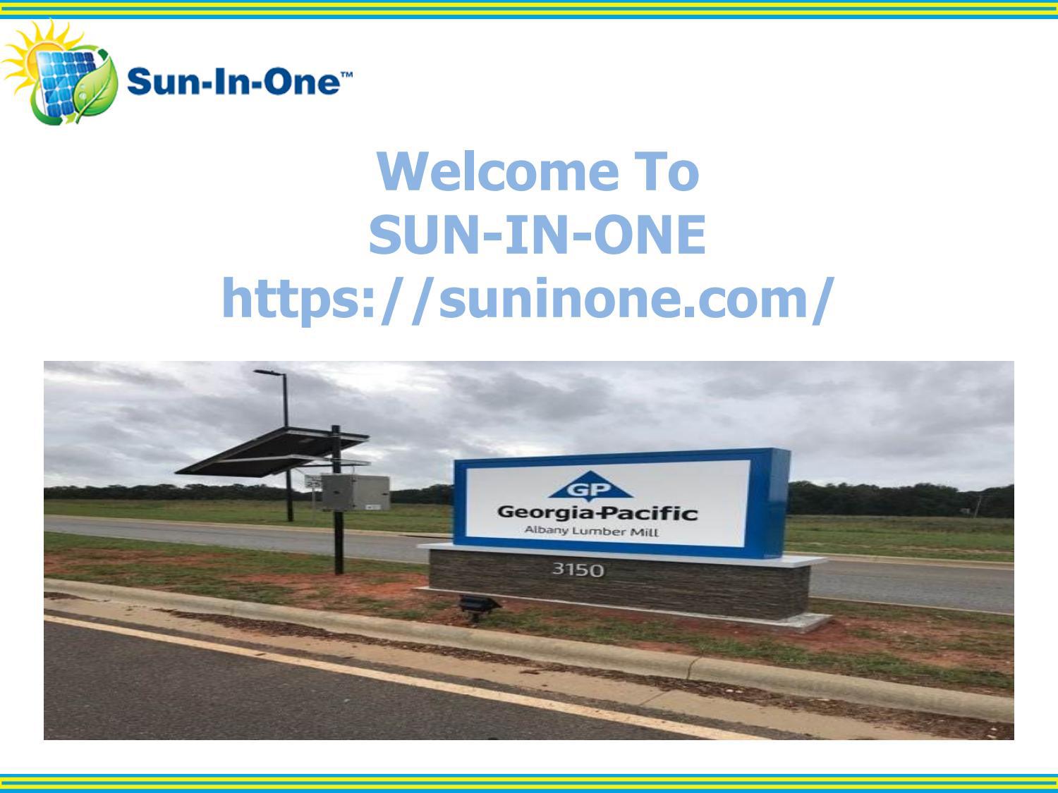 Solar Monument Sign Lighting by Sun-In-One - Issuu