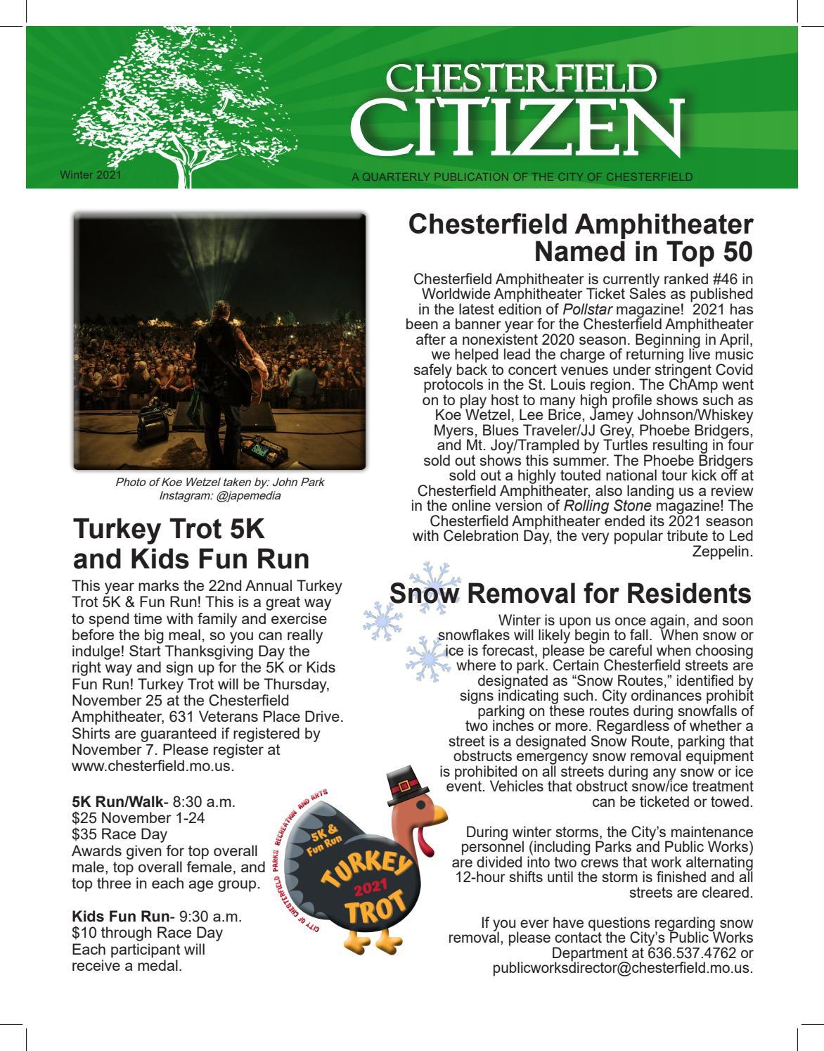 Winter 2021 Citizen Newsletter by CityofChesterfield - Issuu