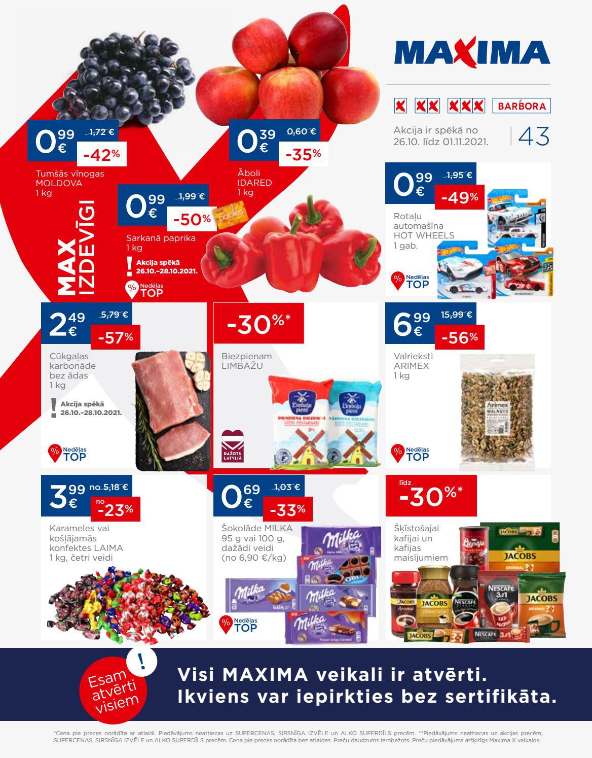 MAXIMA | X XX XXX | 26.10.-01.11.2021. by Maxima Latvija - Issuu