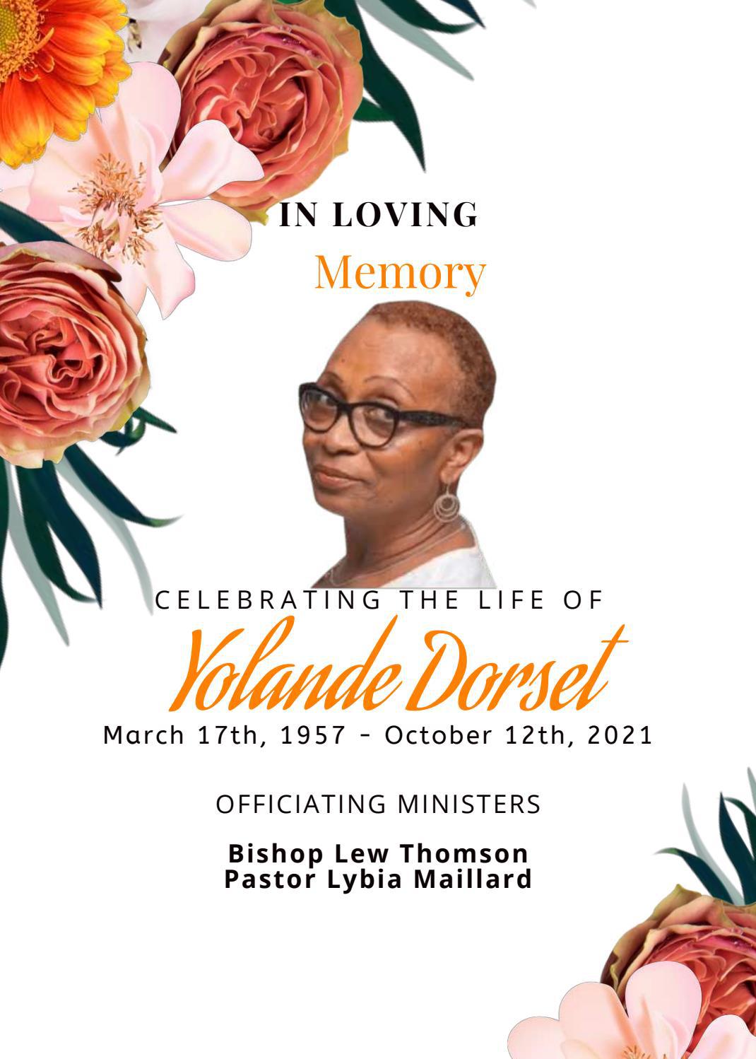 Yolande's Homegoing Service Program by Akecia Dorset - Issuu