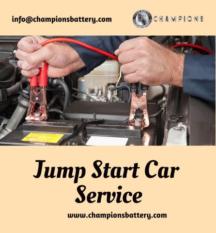 Jump start service by Champions Car Battery - Issuu