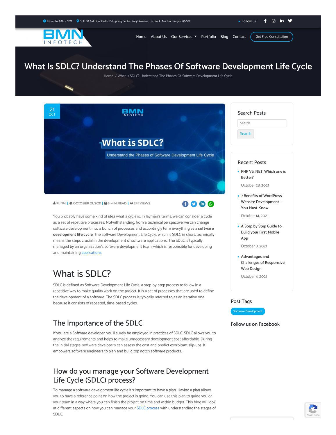 What is SDLC? Understand the Phases of Software Development Life Cycle ...