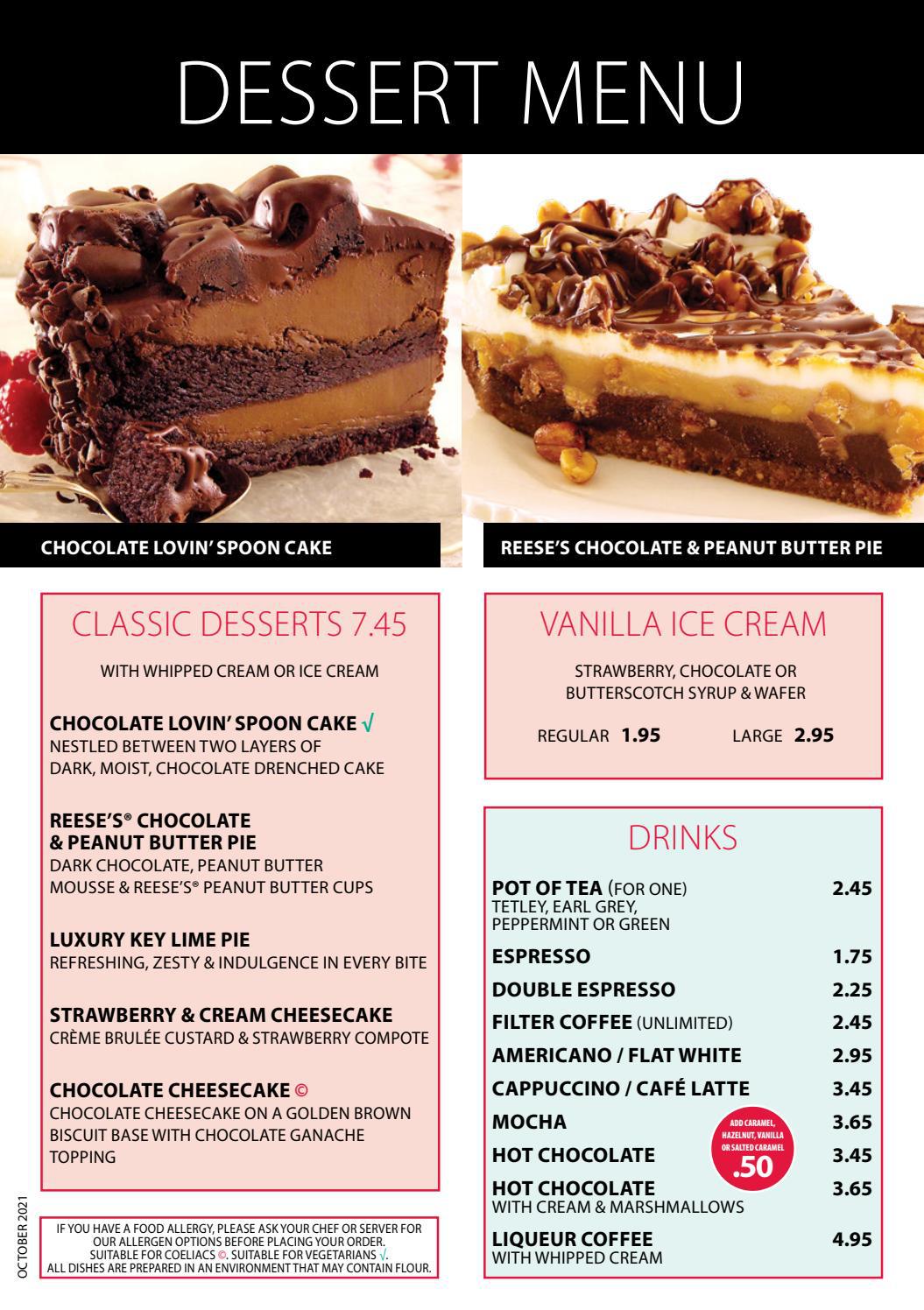 Damons Dessert Menu By Paulstafford Issuu