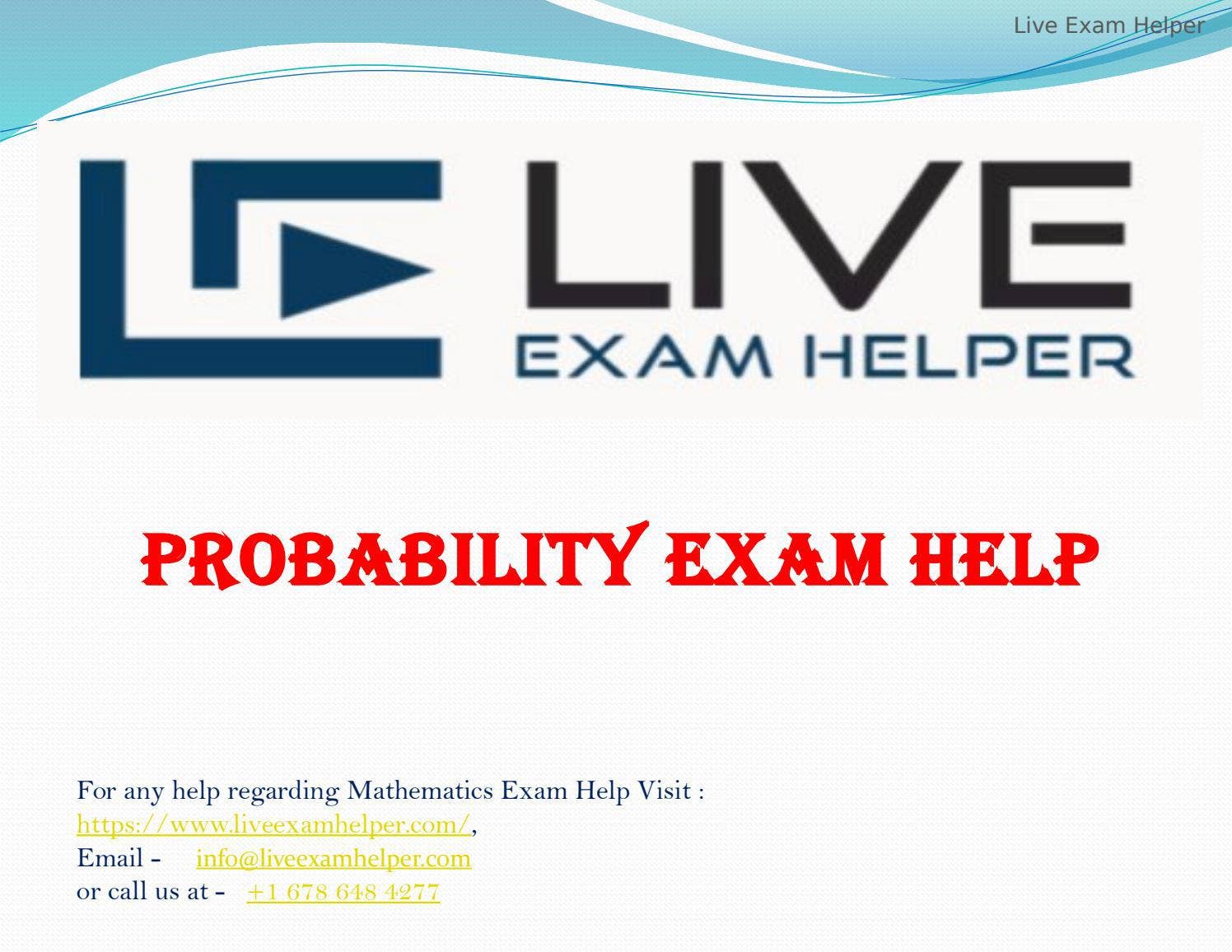 Mathematics Exam Help by Live Exam Helper - Issuu