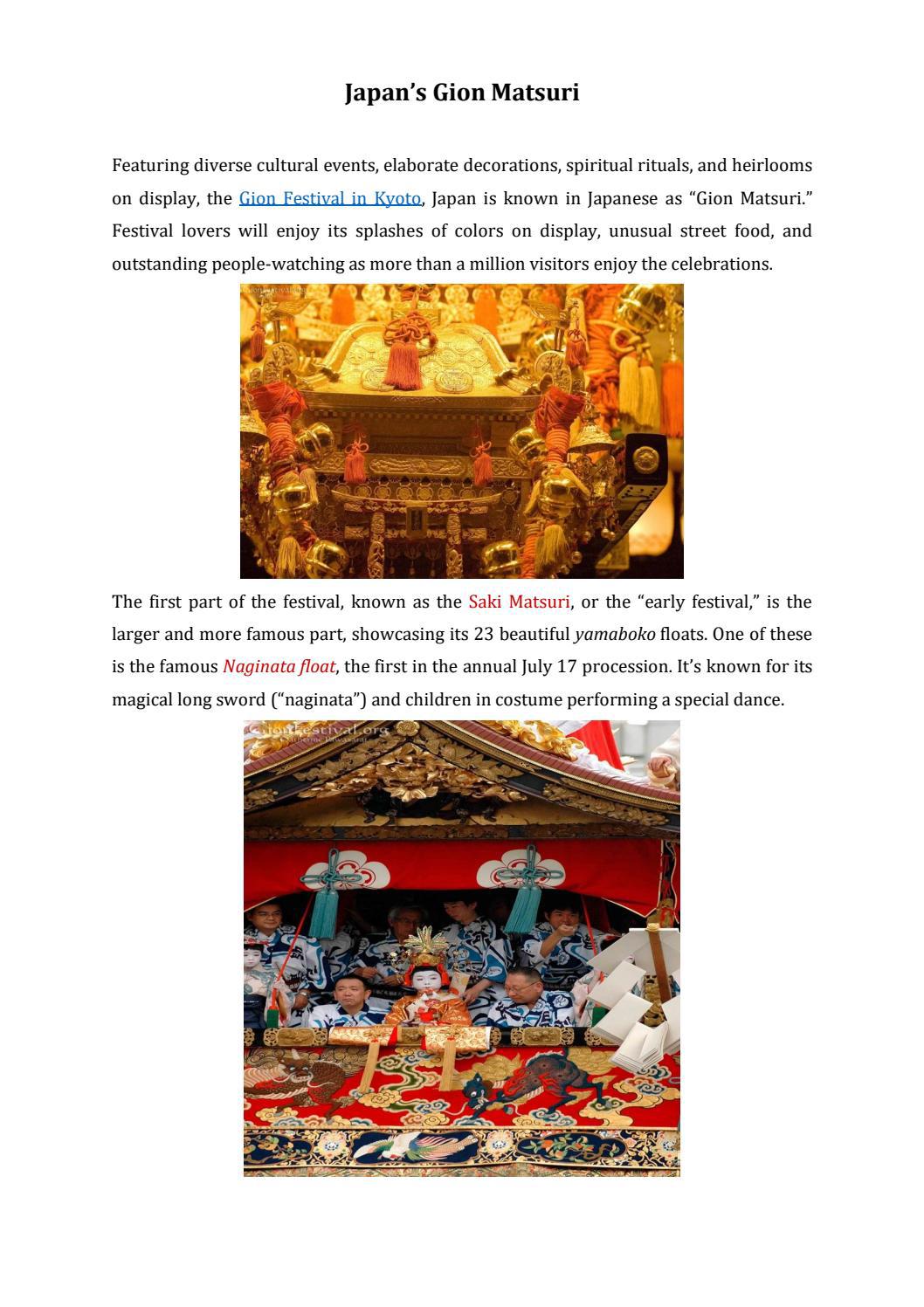 Japan’s Gion Matsuri | Gion Festival by GionFestival - Issuu