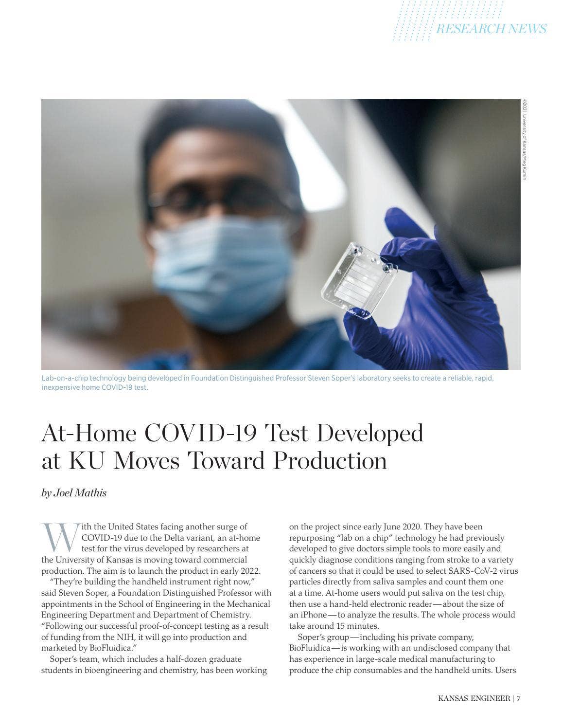 Kansas Engineer - Fall 2021 by KU School of Engineering - Issuu