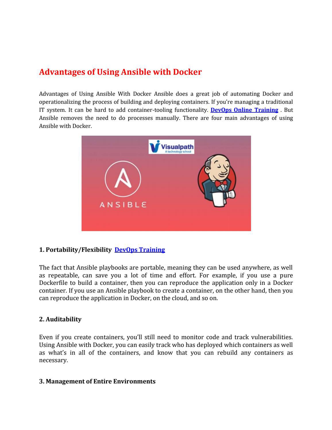 Devops Training Online Devops Online Course By Rajanivisualpath Issuu