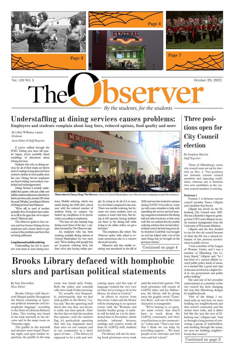 The Observer - Fall 2021 - Issue 5 by CWU Observer - Issuu