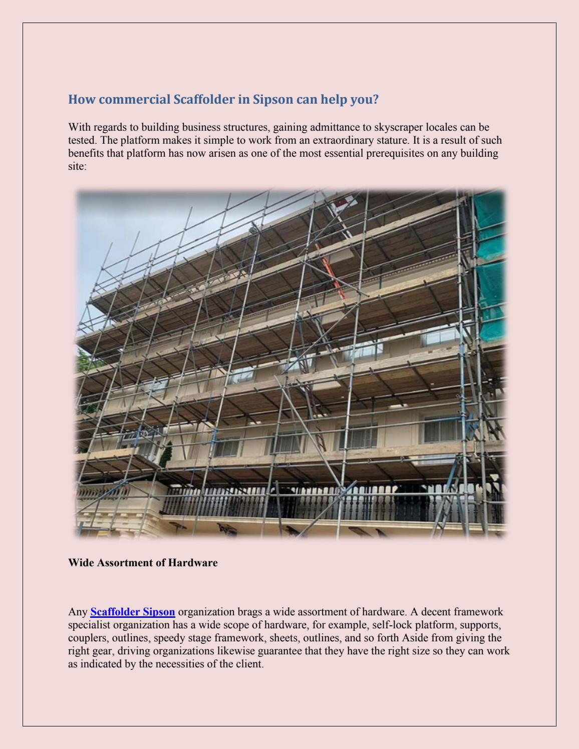 Best Scaffolder In Sipson by Emily Wilson - Issuu