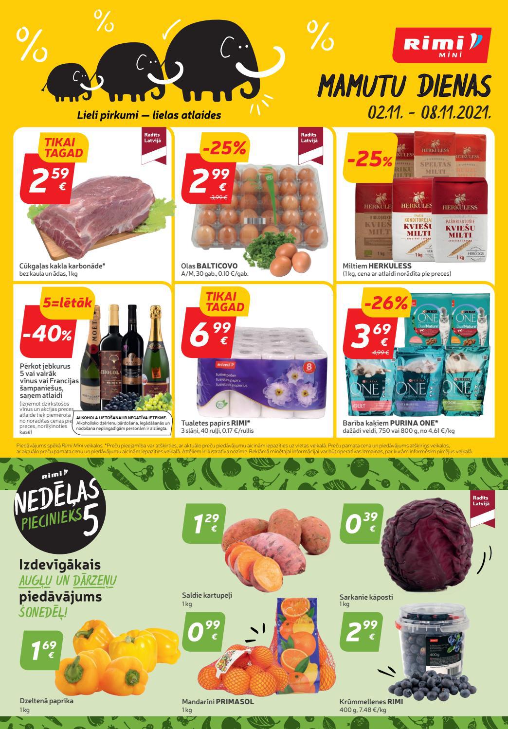 Rimi Mini Mamutu dienas 02.11. - 08.11.2021. by Rimi - Issuu