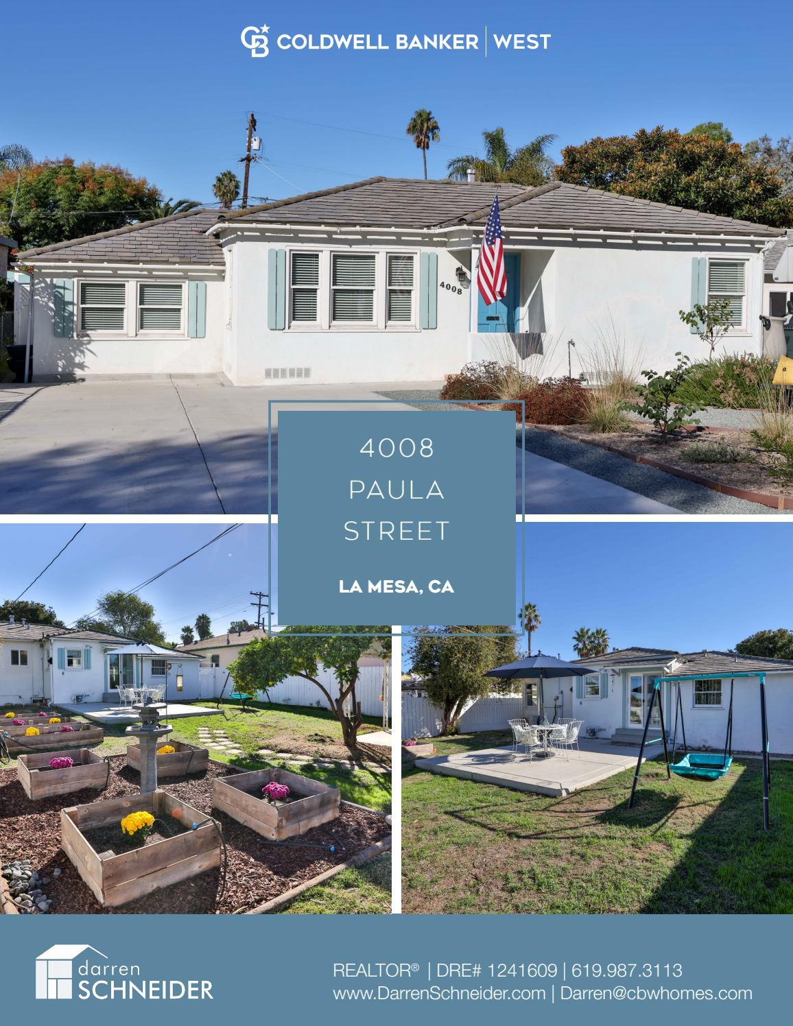 Darren Schneider Presents: 4008 Paula Street by Coldwell Banker West ...