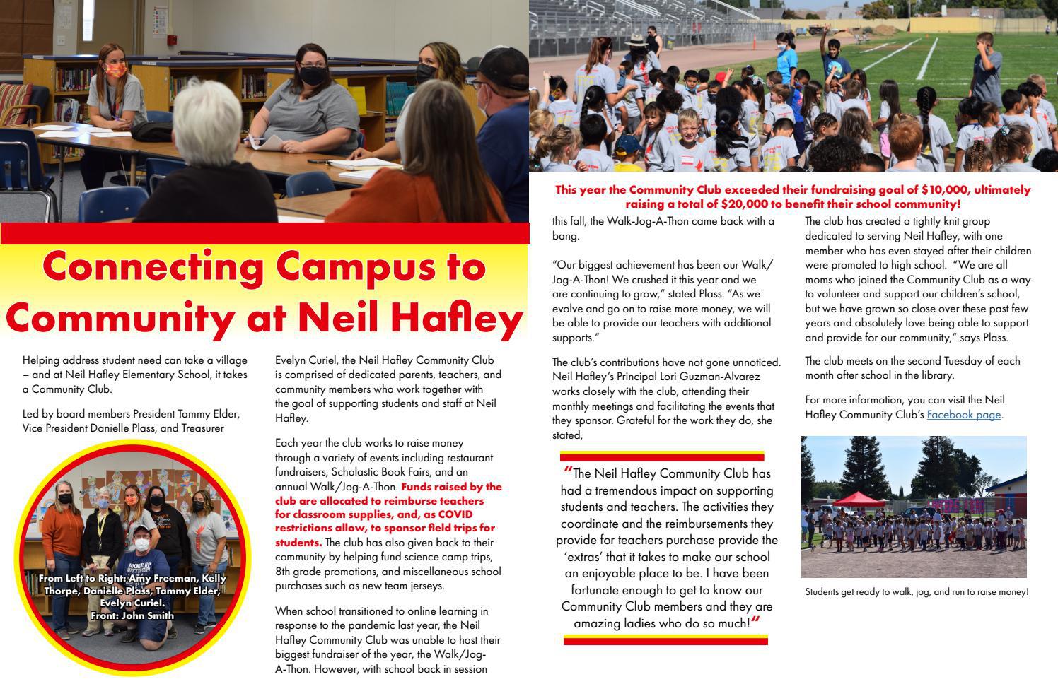 Connecting Campus to Community at Neil Hafley by Manteca Unified School ...