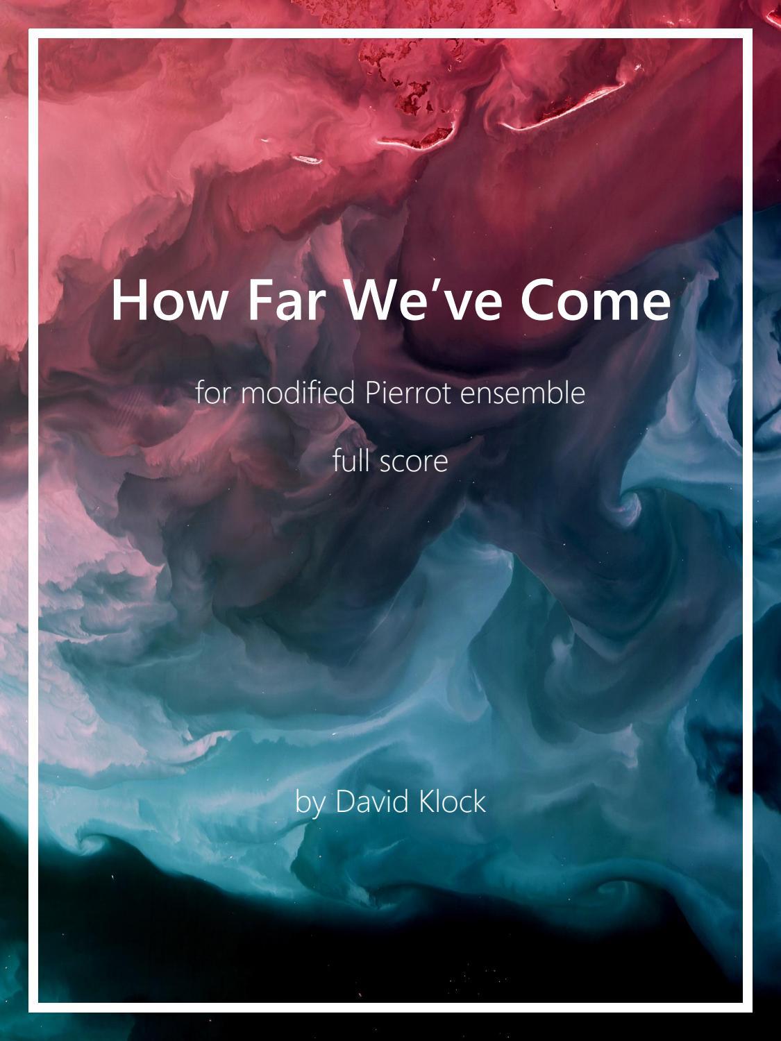 How Far We've Come by david.klock - Issuu