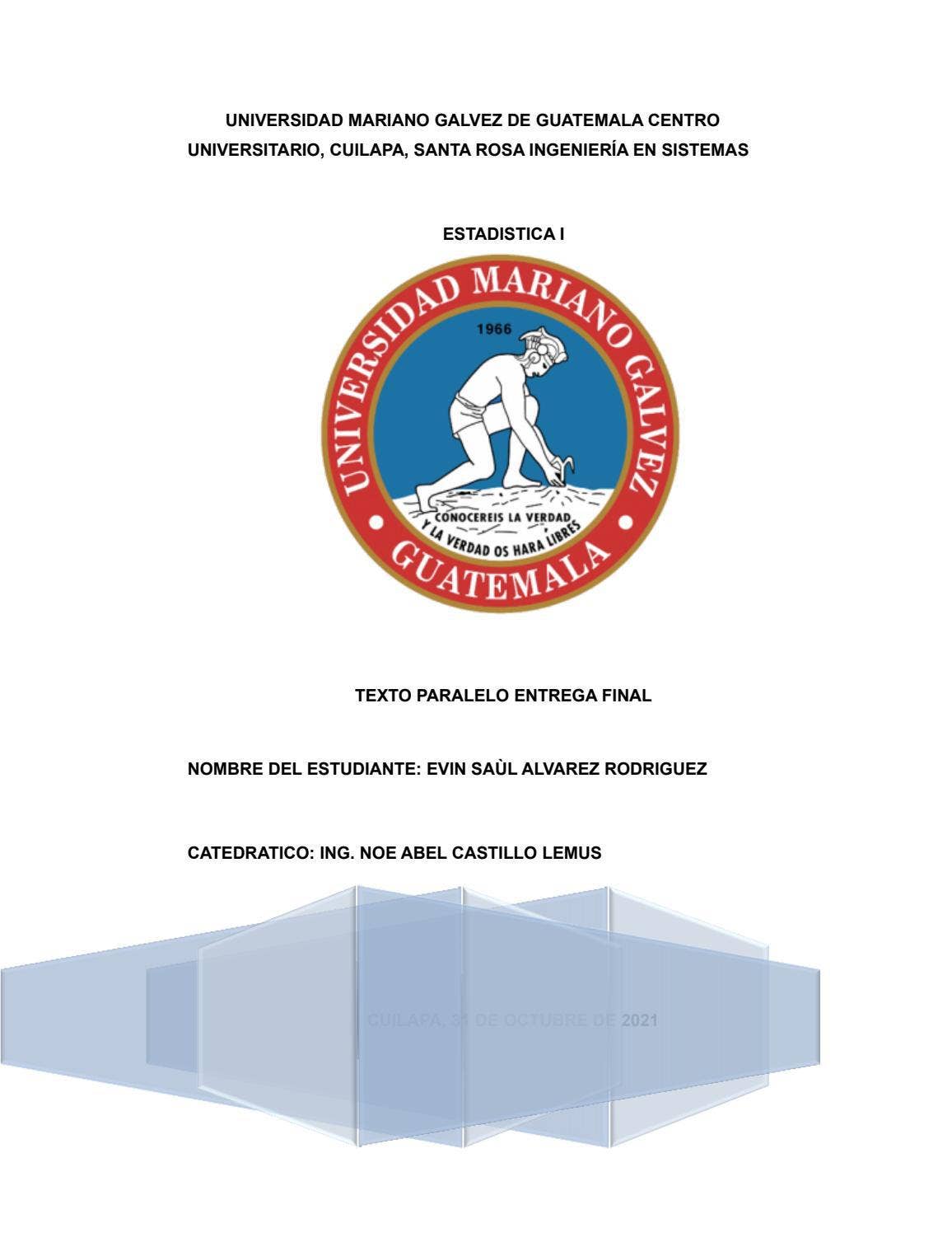 TEXTO PARALELO ESTADISTICA by EVIN SAUL ALVAREZ RODRIGUEZ - Issuu