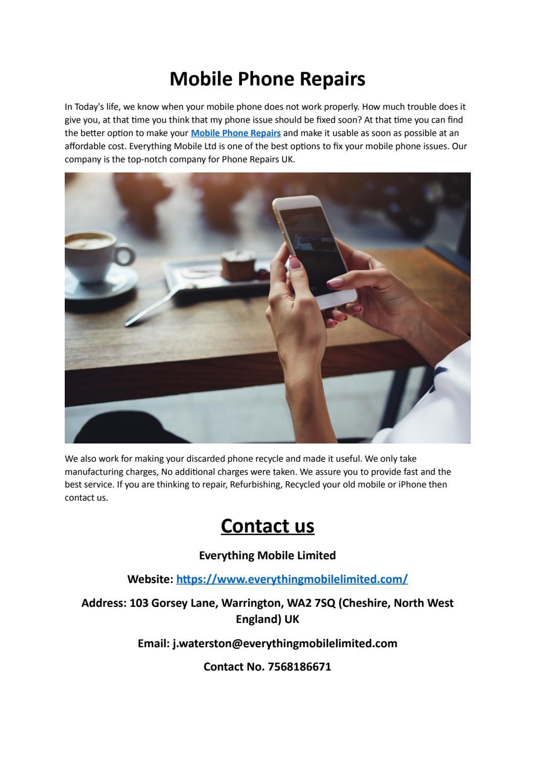 Mobile Phone Repair by Everything Mobile Limited - Issuu