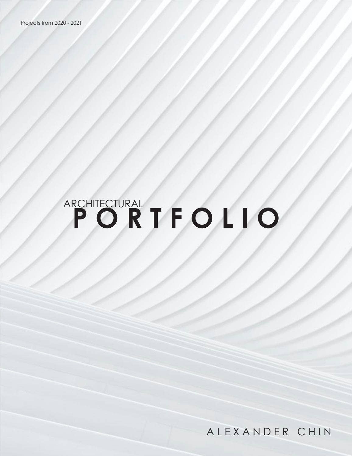 Alexander Chin Portfolio 2021 by Alexander-Chin - Issuu