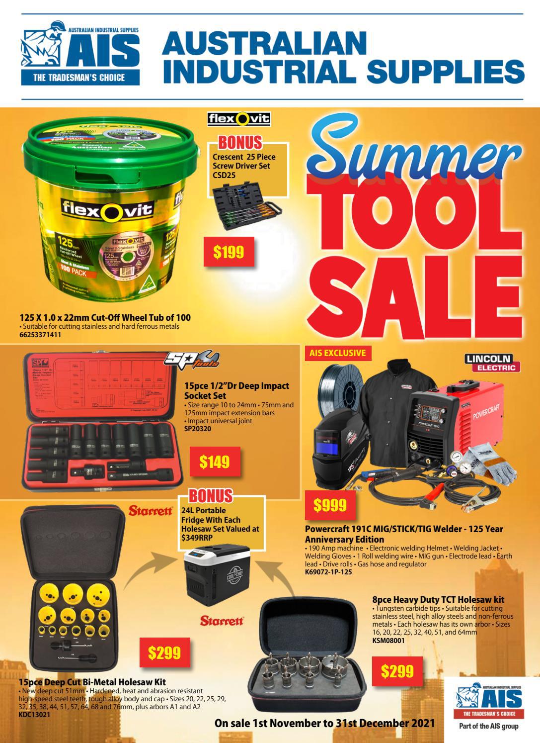 AIS NOV DEC 2021 Summer Tool Sale Catalogue by Australian Industrial ...