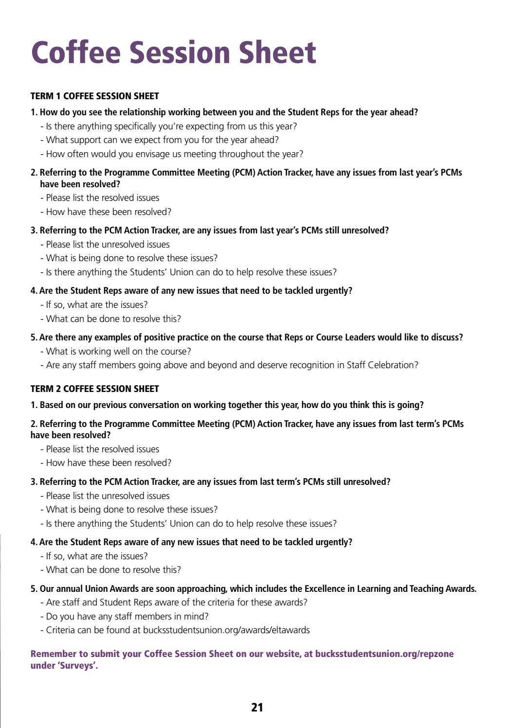 Student Rep Handbook by Bucks Students' Union - Issuu