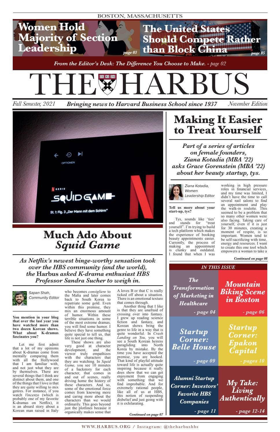 The Harbus - November 2021 by The Harbus - Issuu