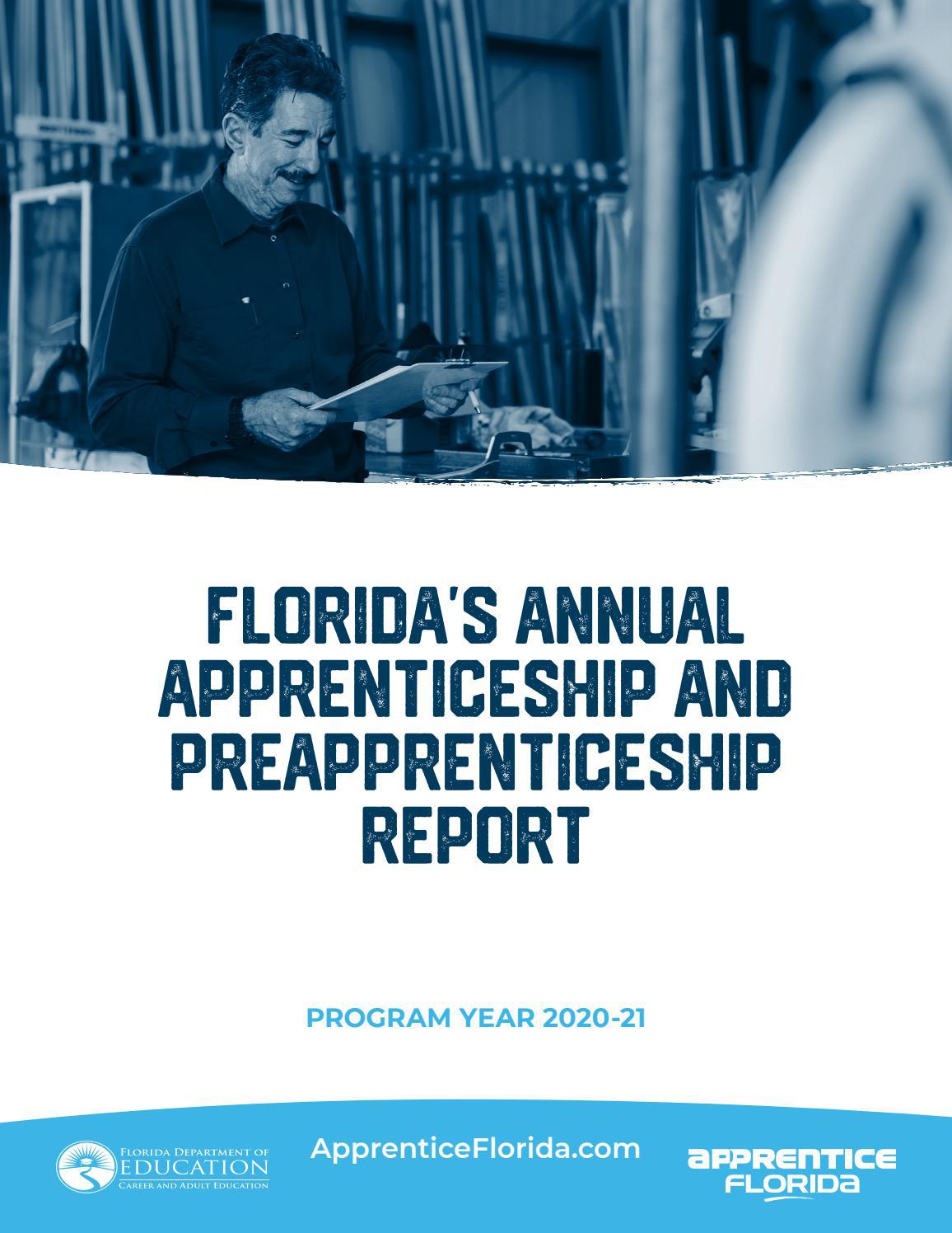 Apprentice Florida Annual Report 2020/2021 by Chancellor2 - Issuu