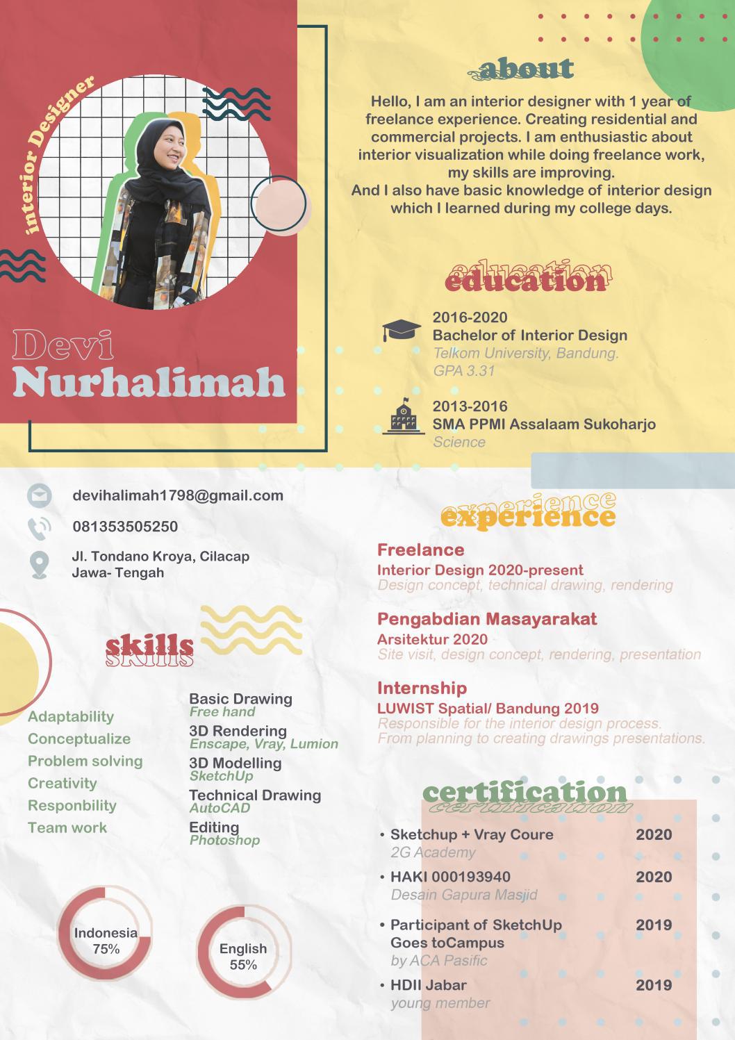 Creative CV Devi Nurhalimah by Devi Nurhalimah - Issuu