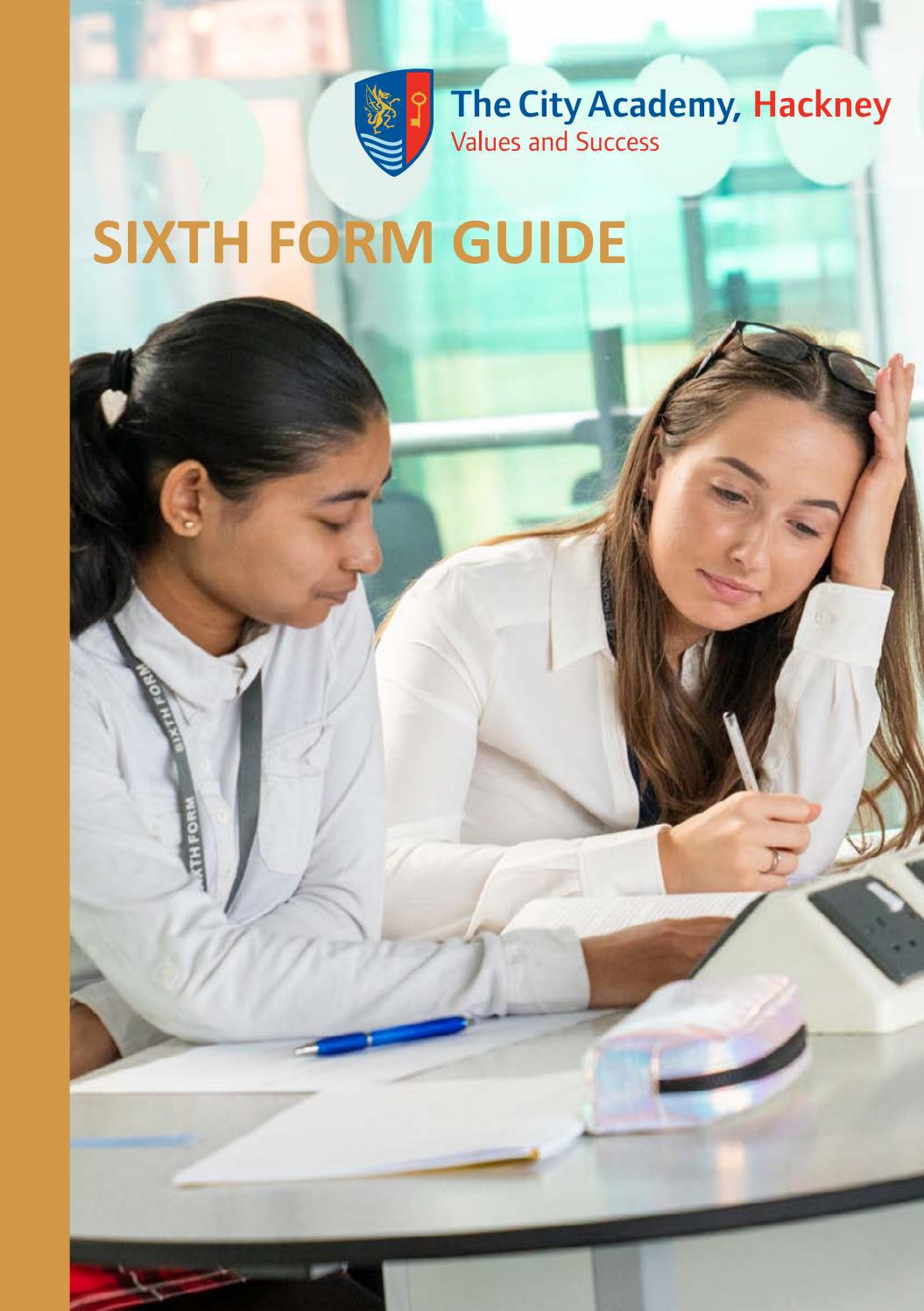 Sixth Form Guide 2022 by The City Academy, Hackney - Issuu