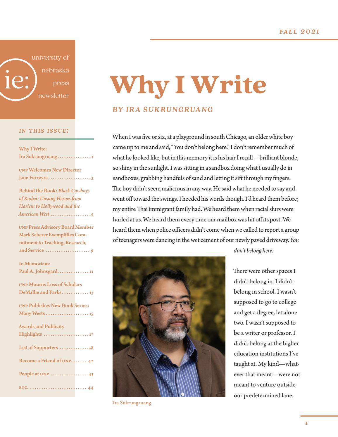 UNP Fall 2021 E-Newsletter by University of Nebraska Press - Issuu