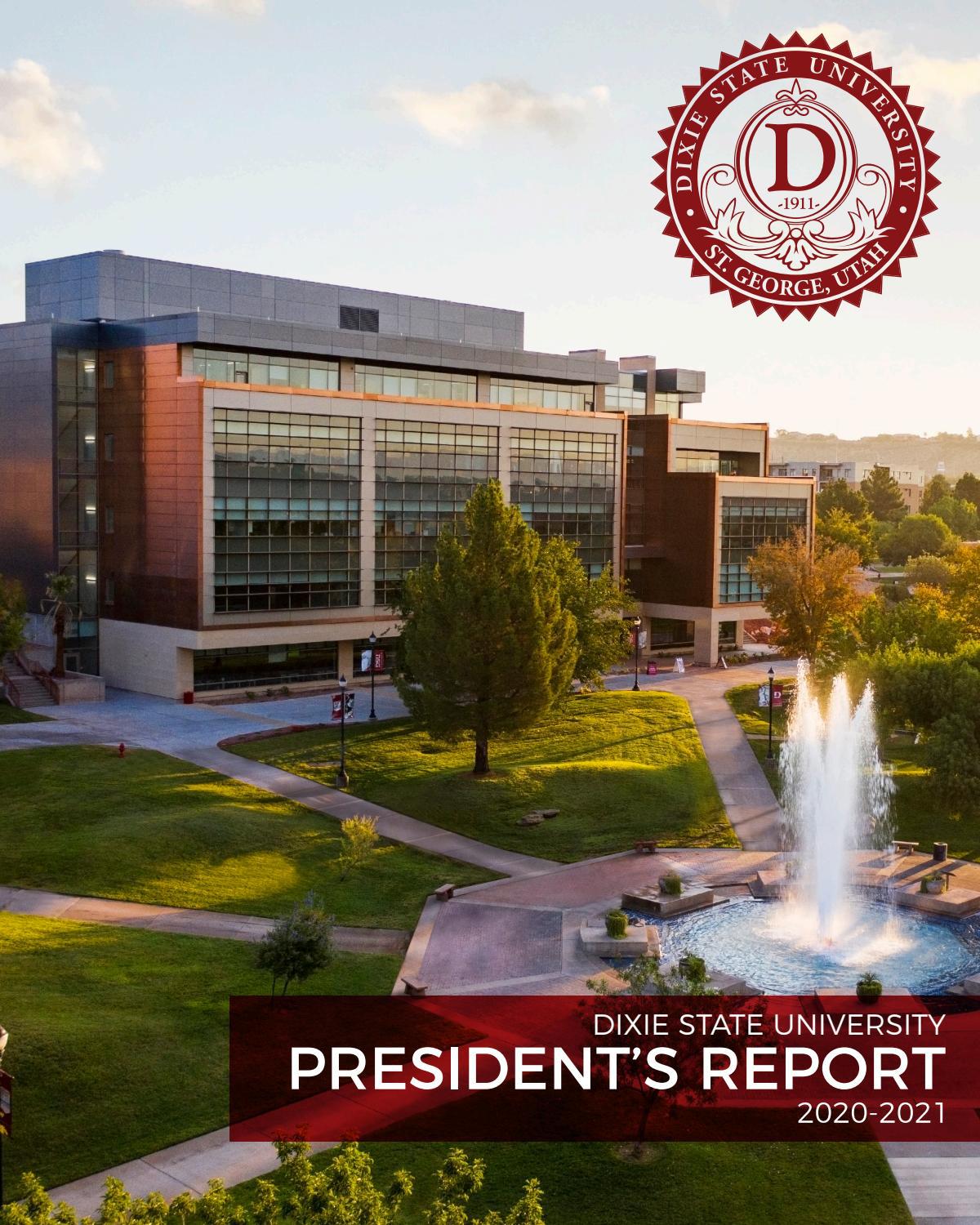 DSU's President's Report 2020-21 by Utah Tech University - Issuu