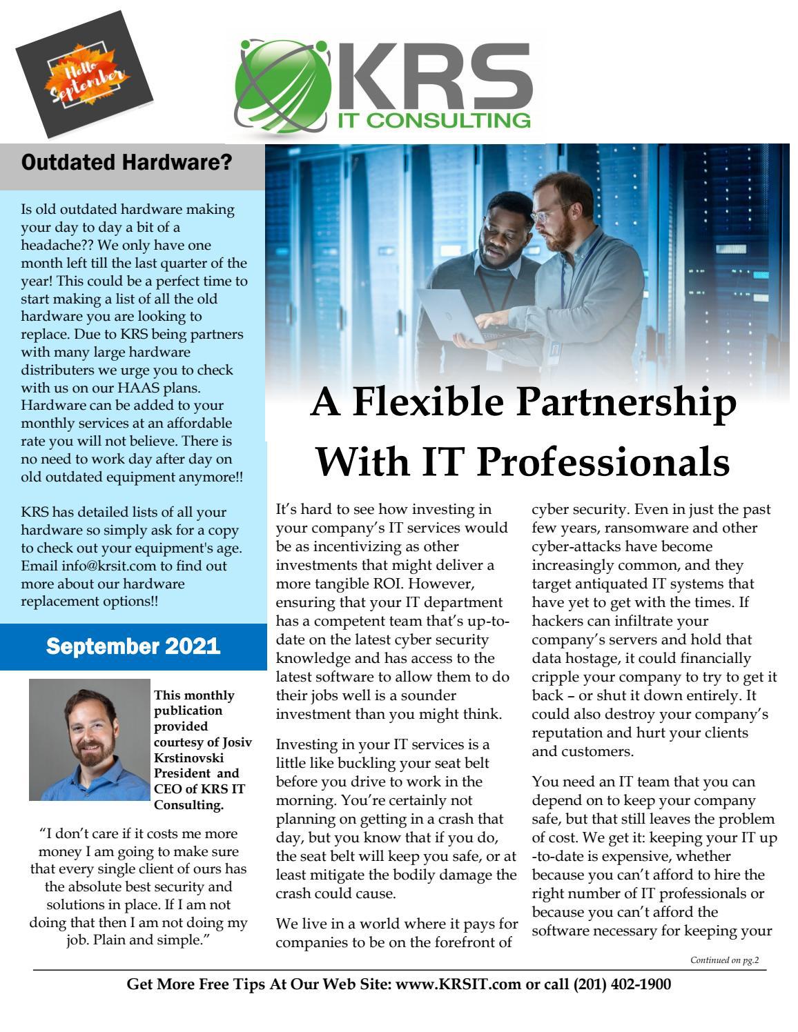 September KRS Tech Briefing 2021 by Derek Brown - Issuu