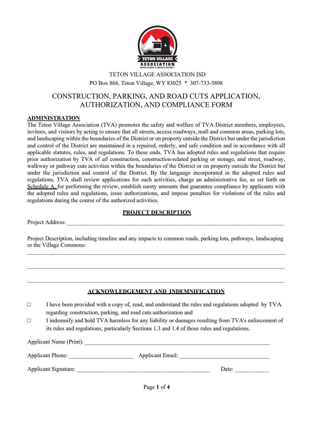 TVA Construction Authorization by TVDO - Issuu