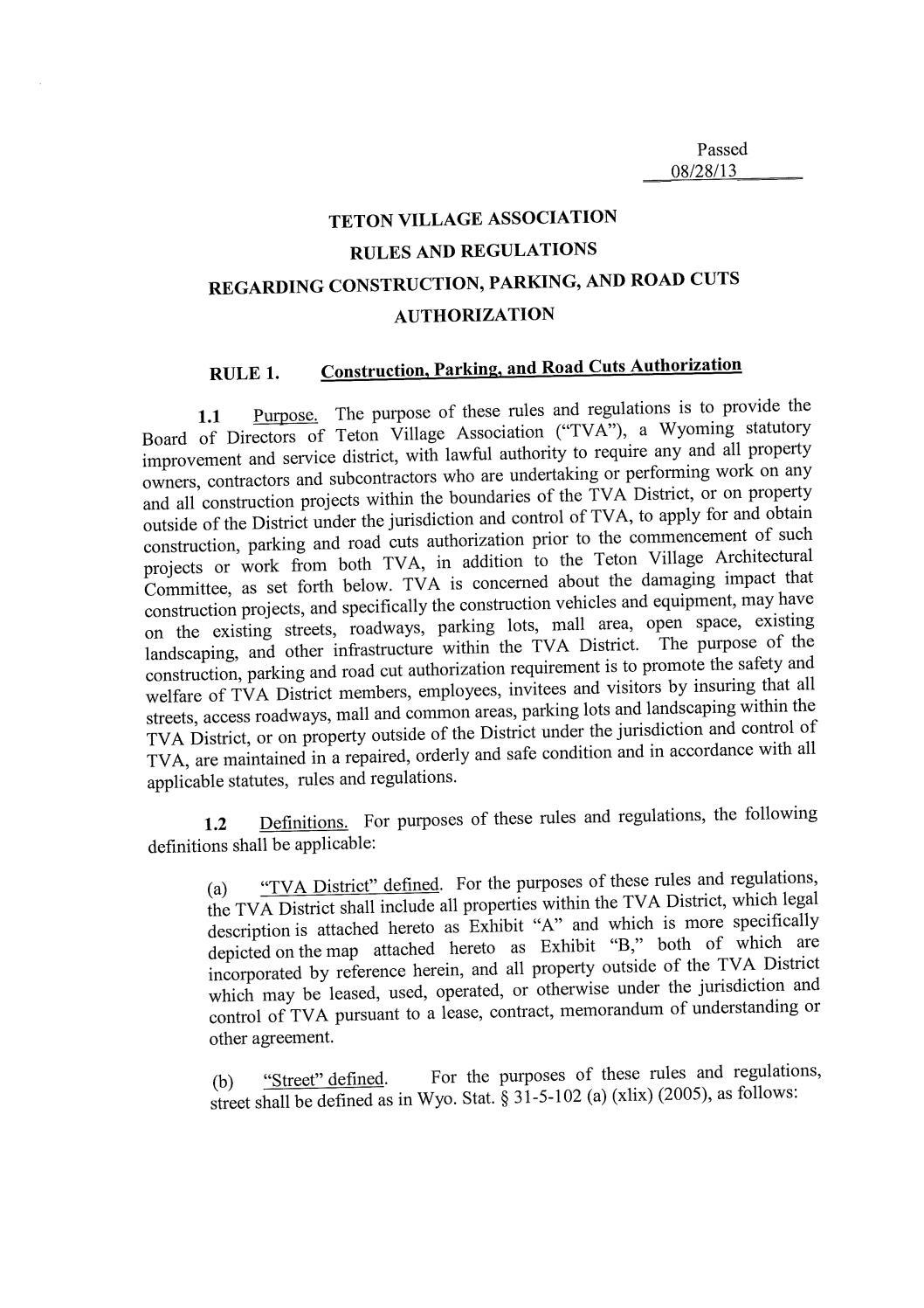 TVA Construction Rules and Regulations by TVDO - Issuu