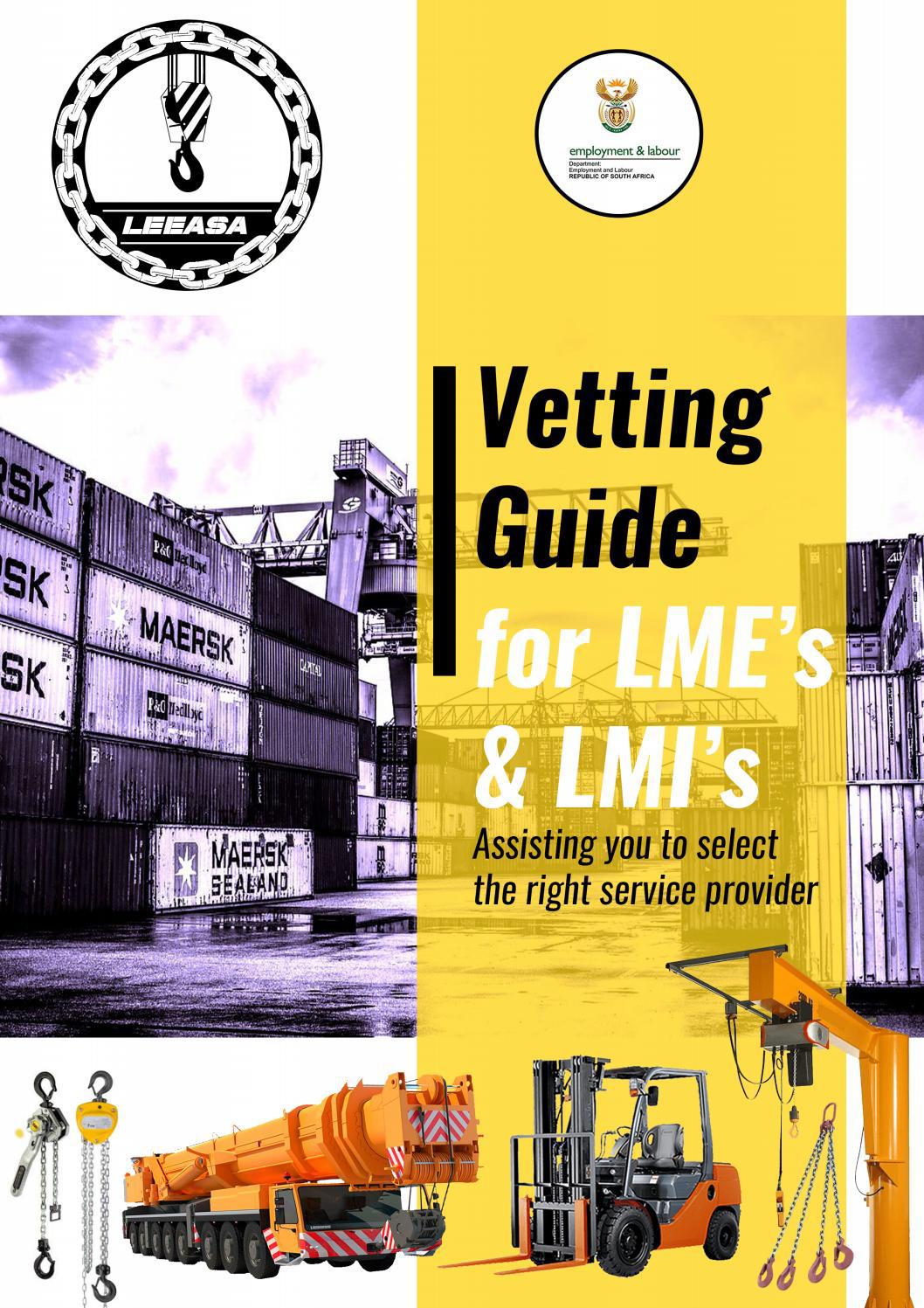 LEEASA Vetting Guide by Lifting Africa - Issuu
