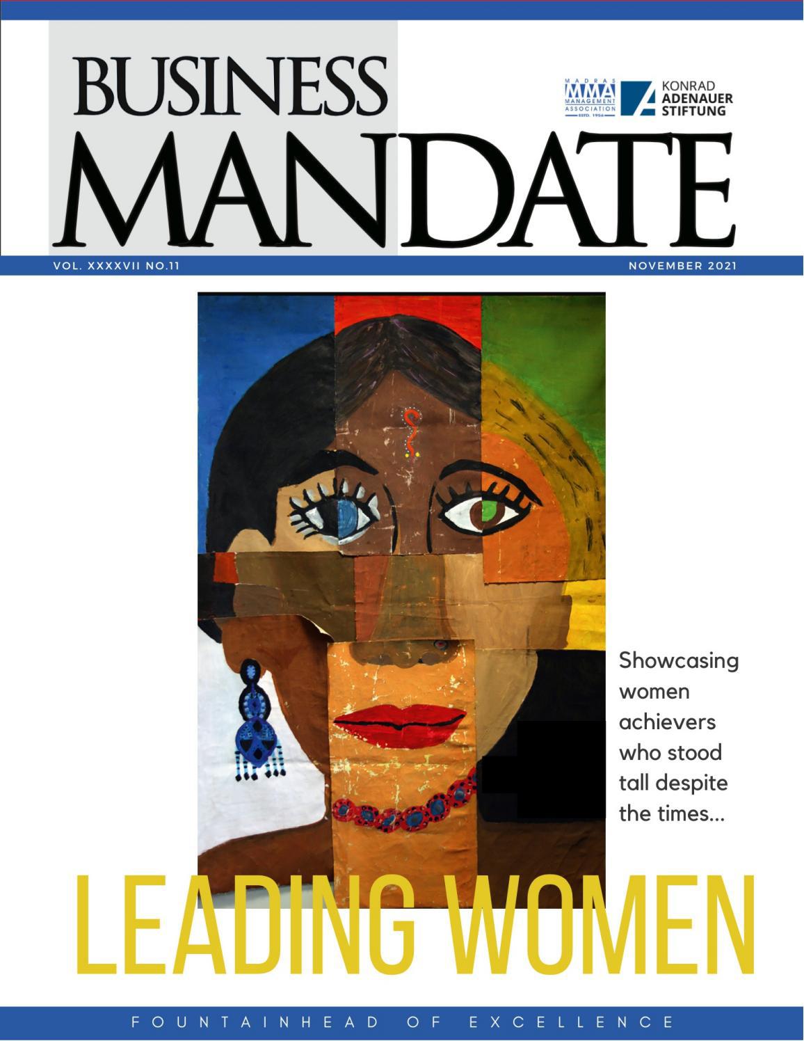 MMA Business Mandate (Nov 2021) by Madras Management Association - Issuu