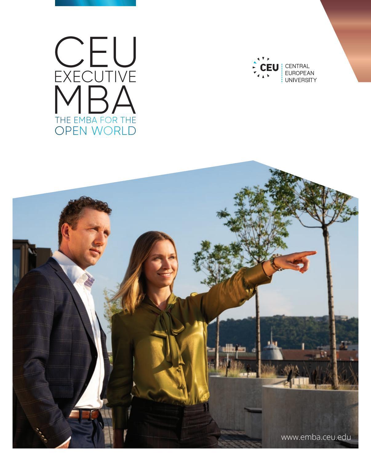CEU Executive MBA / Program Brochure by CEU Executive MBA - Issuu