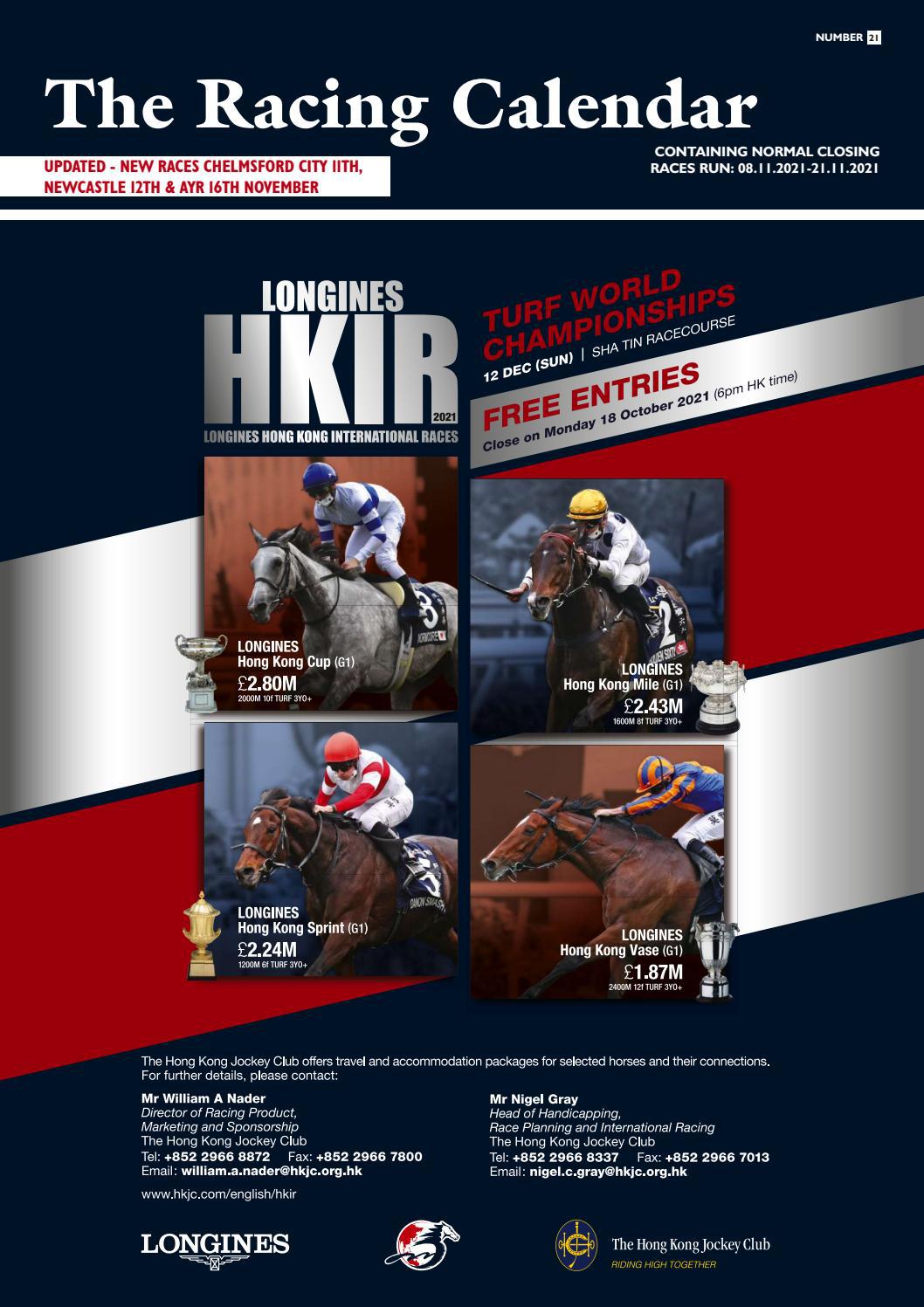 Racing Calendar - 8th-21st November - Number 21 by Weatherbys - Issuu