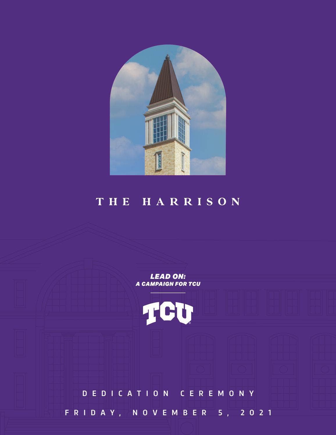 The Harrison Dedication Ceremony by TCU Clark Society - Issuu