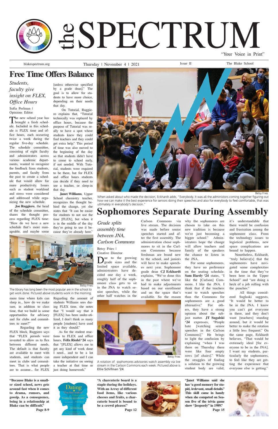 The Spectrum Newspaper November 2021 by Spectrum Newspaper - Issuu