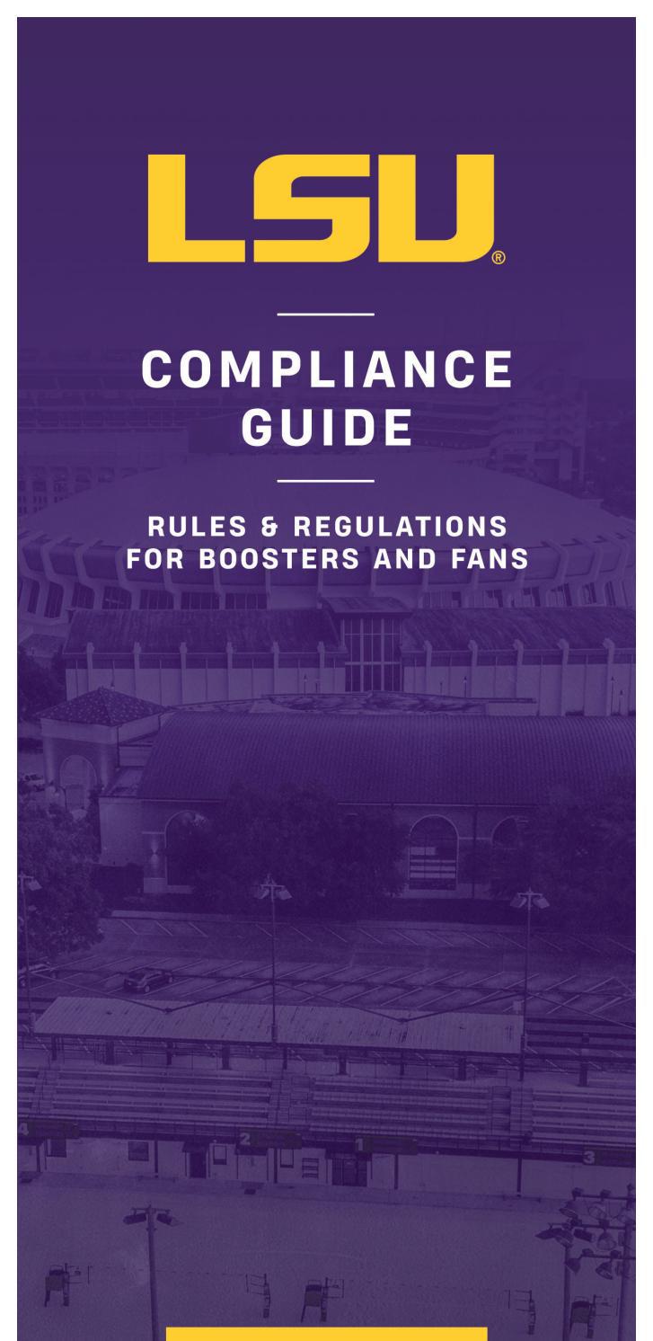 2021-22 LSU Athletics Compliance Booster Guide by LSU Athletics - Issuu