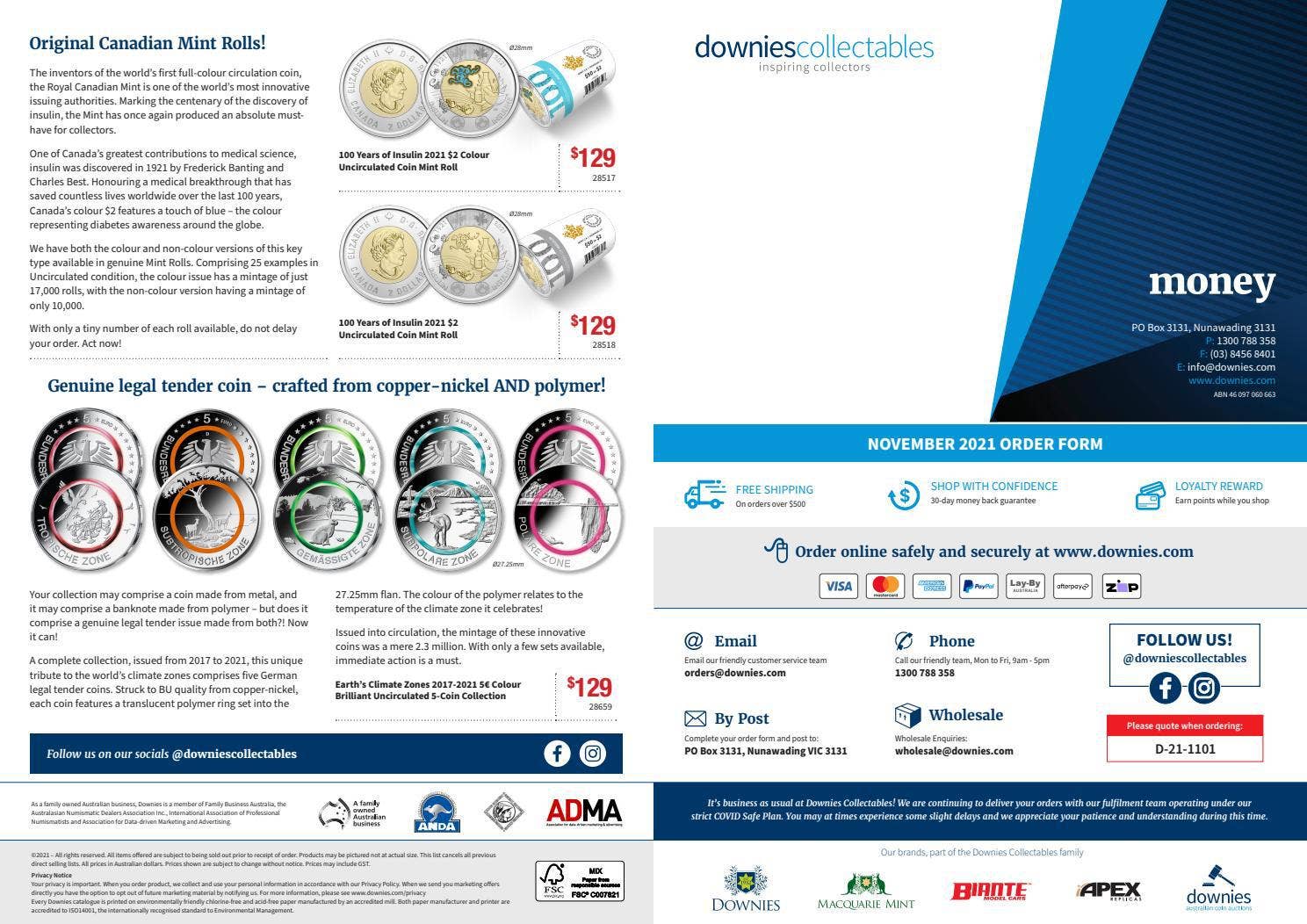 November Money 2021 Order Form by Downies - Issuu