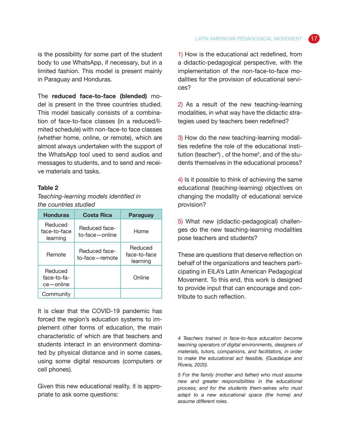 FACE-TO-FACE VERSUS VIRTUAL: Where does that leave pedagogy? by ...