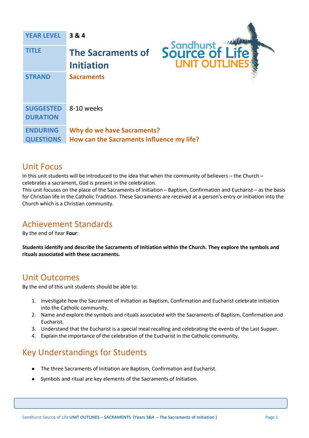3_4 - The Sacraments of Initiation by Catholic Education Office ...