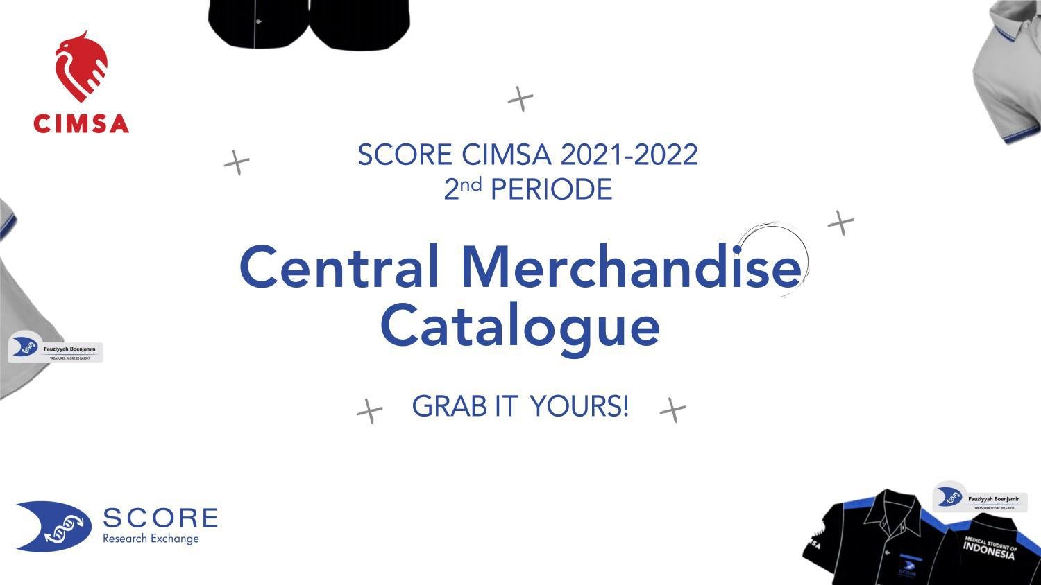 SCORE CENTRAL MERCHANDISE CATALOGUE FOR 2ND PERIOD 2021-2022 by SCORE ...