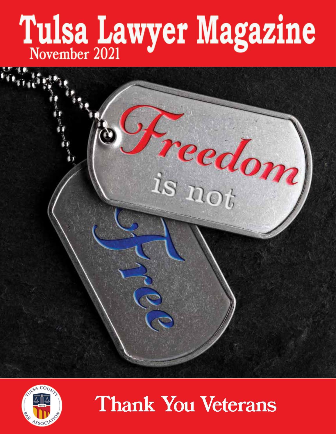 November 2021 Tulsa Lawyer Magazine by Tulsa County Bar Association - Issuu