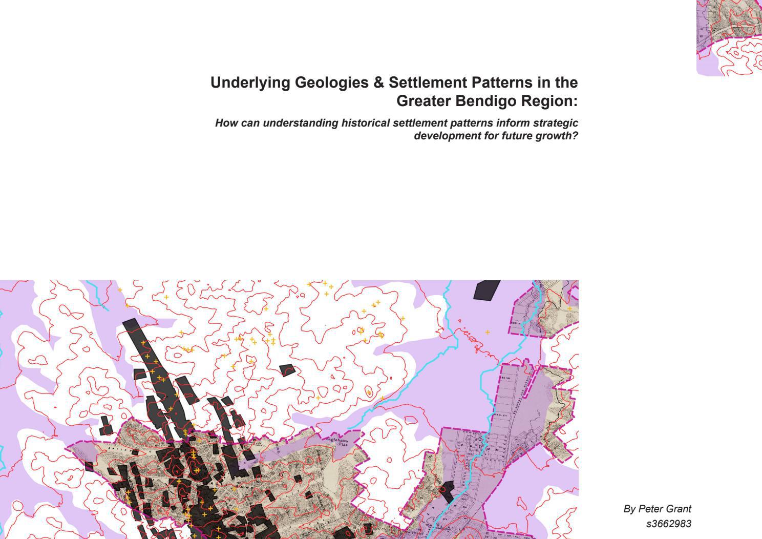 Underlying Geologies and Settlement Patterns in the Greater Bendigo ...