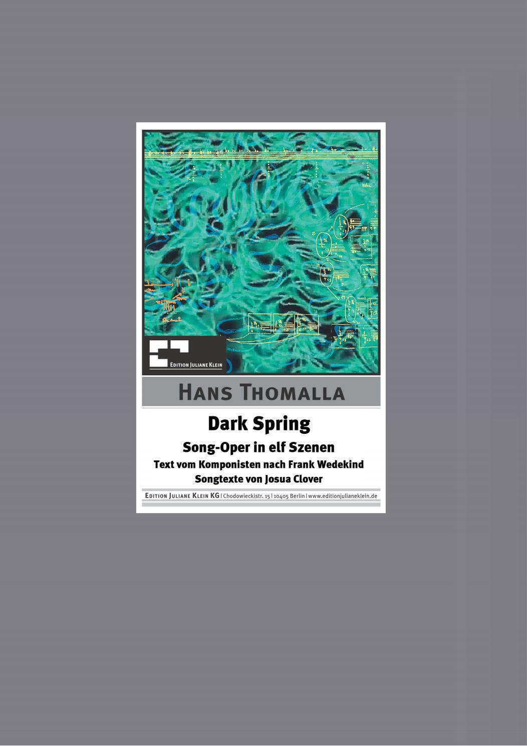 Hans Thomalla - Dark Spring - Partitur - EJK 0803 by ...