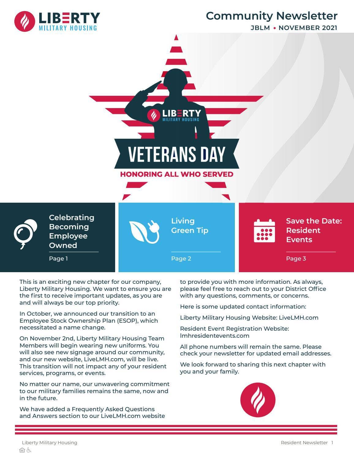We are Liberty Military Housing - November Community Newsletter by ...