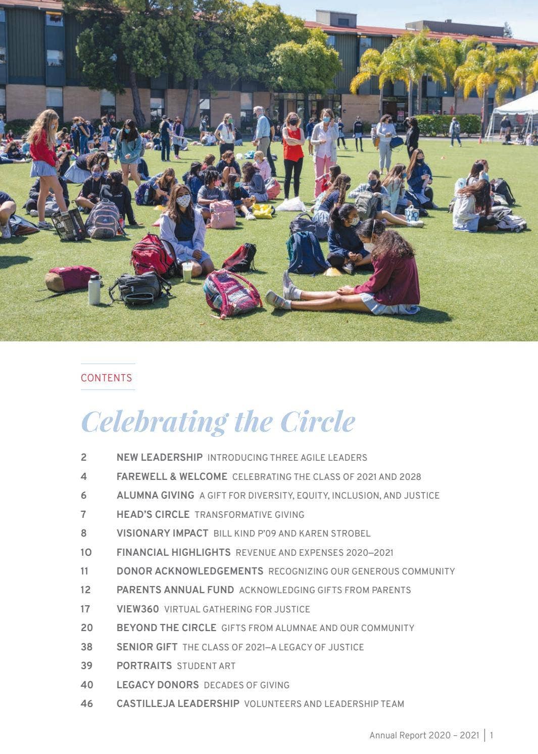 Castilleja School Annual Report 2020–2021 by Castilleja School - Issuu