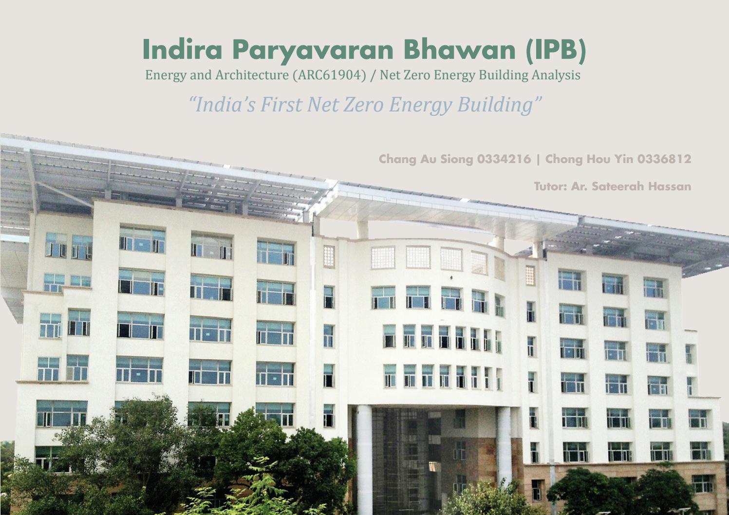 Energy and Architecture Project 2: Net Zero Energy Building Analysis by ...